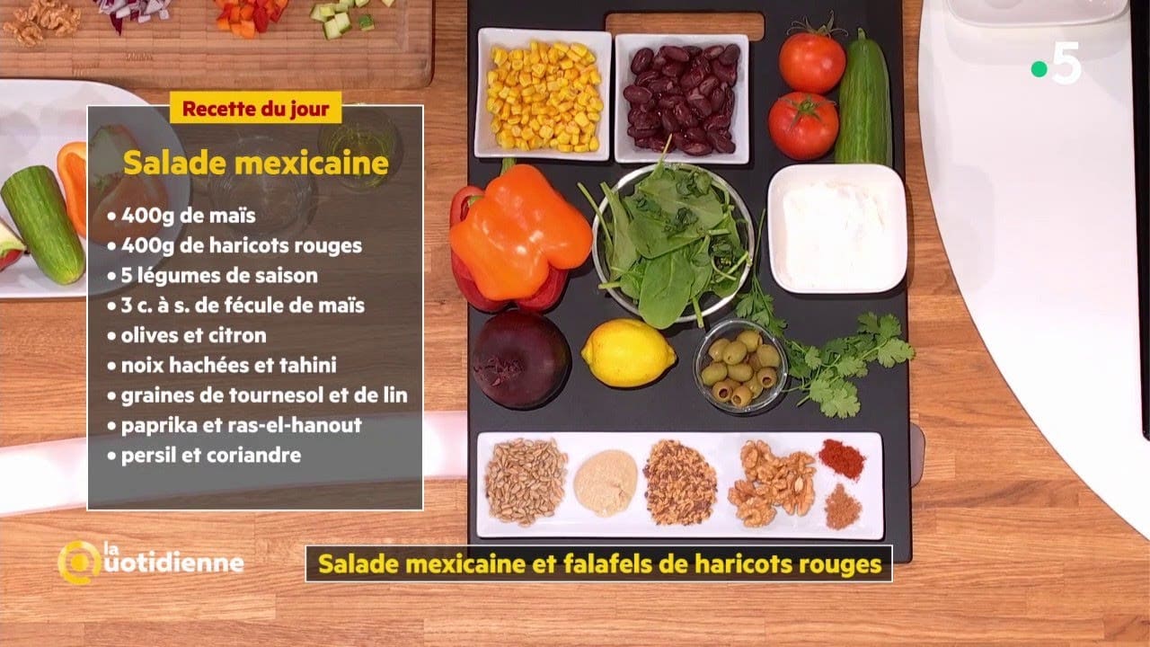 Recette : Salade mexicaine et falafels de haricots rouges - Fondation ...